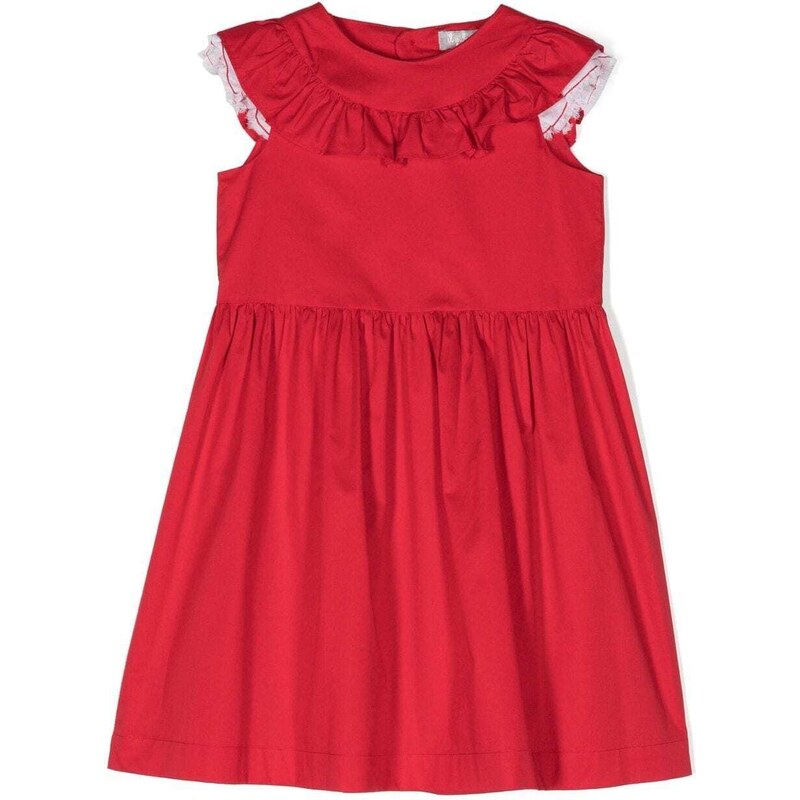 Il Gufo Abito con ruches - Rosso - Stileo.it Il Gufo Abito con ruches - Rosso - Stileo.it