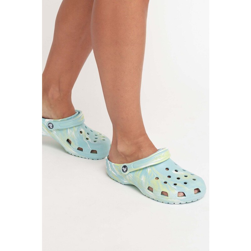 Crocs Classic Marbled Clog - Pure Water Multi Verde Ciabatte PE22 ...