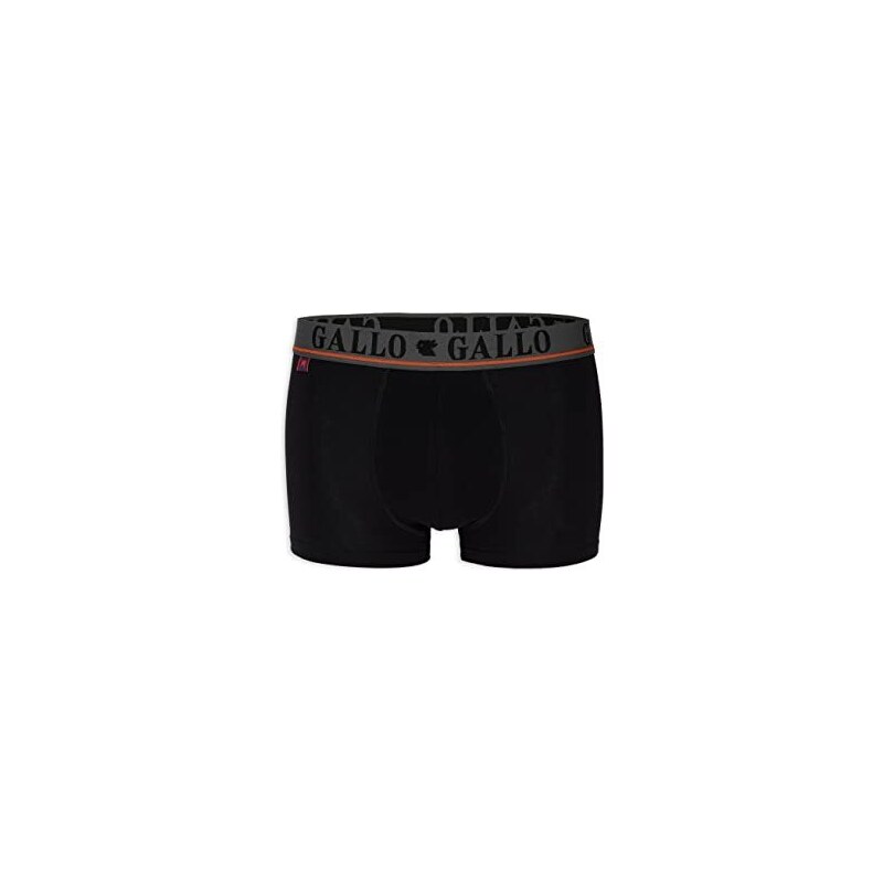 Gallo Boxer Basico Intimo Cotone Nero Tinta Unita Boxer l Nero - Stileo.it