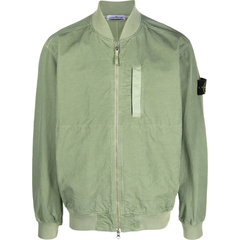 Stone Island Bomber con motivo Compass - Verde - Stileo.it