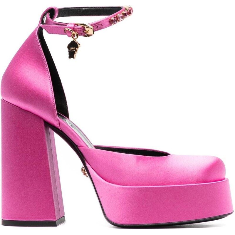 Versace Pumps Medusa Aevitas con cristalli - Rosa - Stileo.it