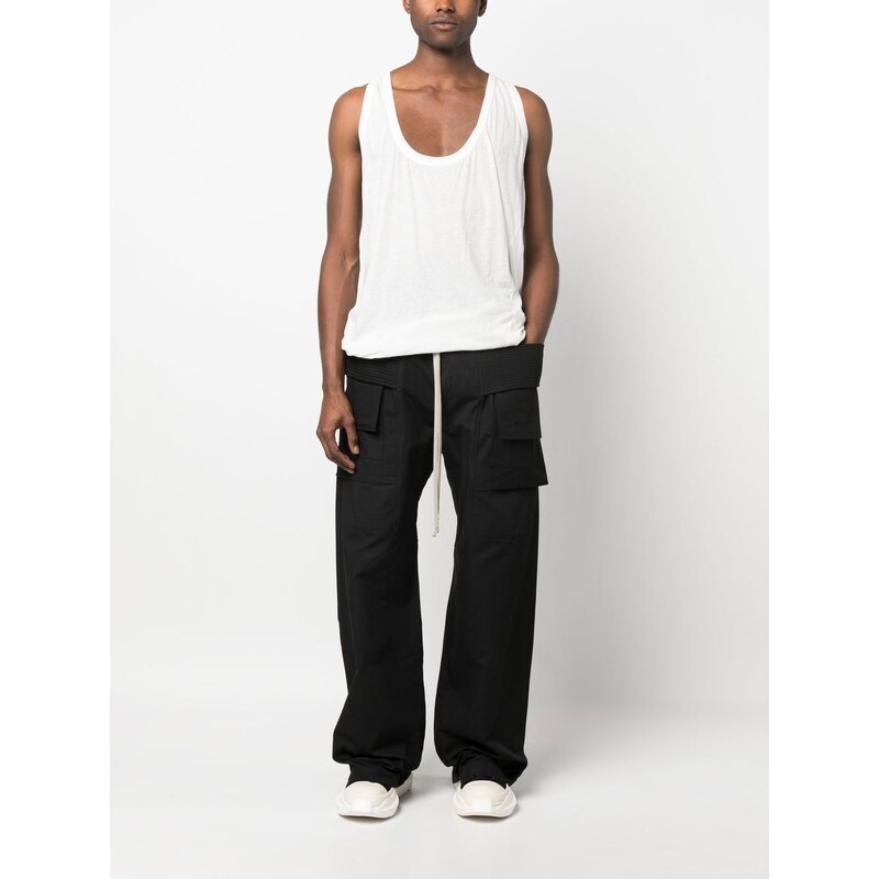 Rick Owens Canotta con scollo a U - Bianco - Stileo.it