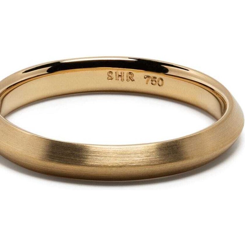 Shihara Anello Edge 30 in oro giallo 18kt - EDGE MATTE RING 30 - Stileo.it