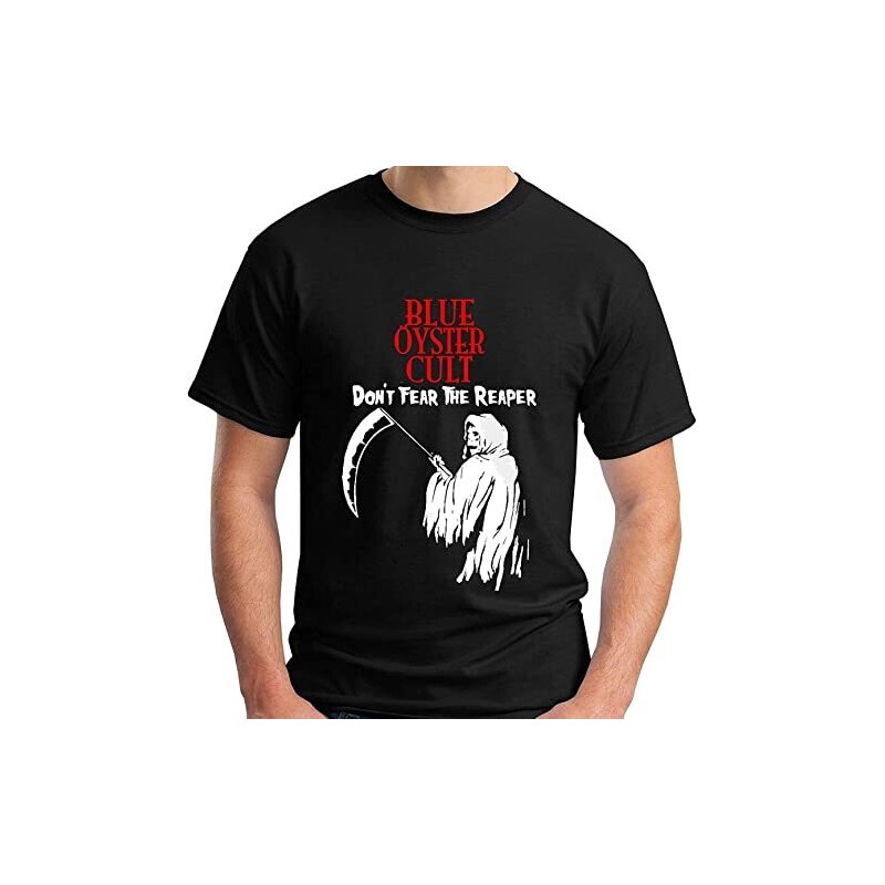 SANSHU BOC Blue Oyster Cult Reaper Logo Black T-Shirt Black S - Stileo.it
