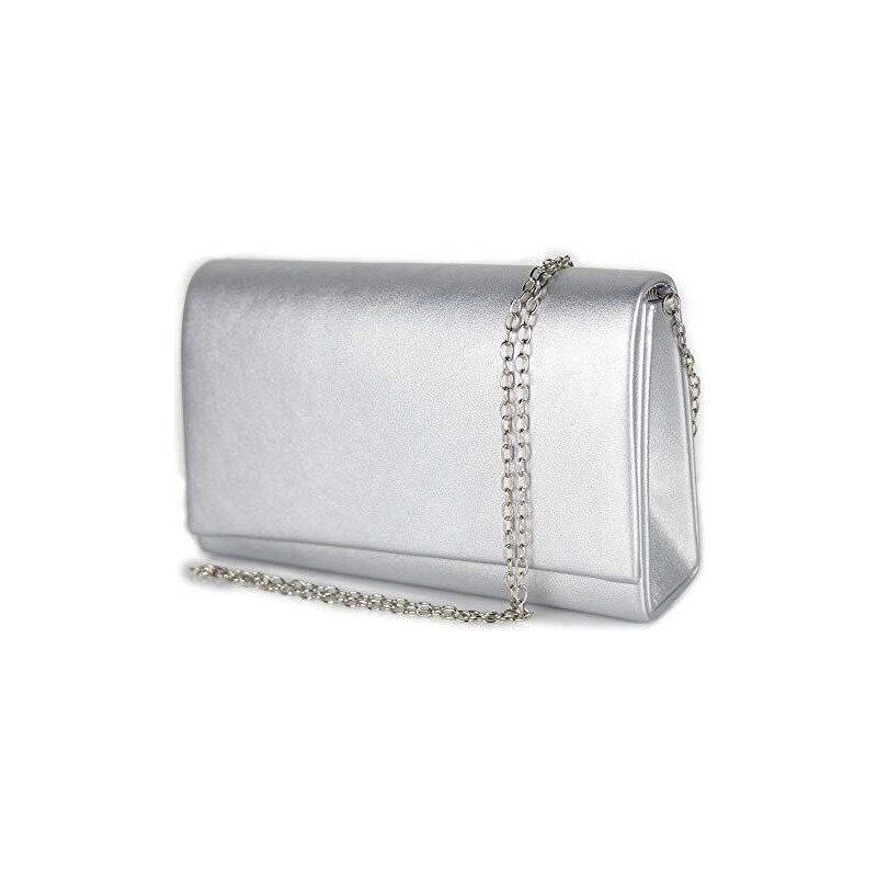 Emila Borsetta argentata elegante cerimonia da donna sera clutch bag ...
