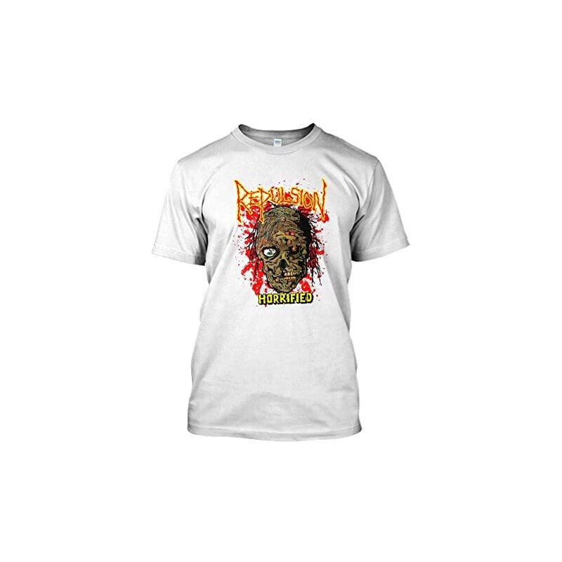QUYU New 2022 Repulsion - Horrified Old School Death Metal T-Shirt Size ...