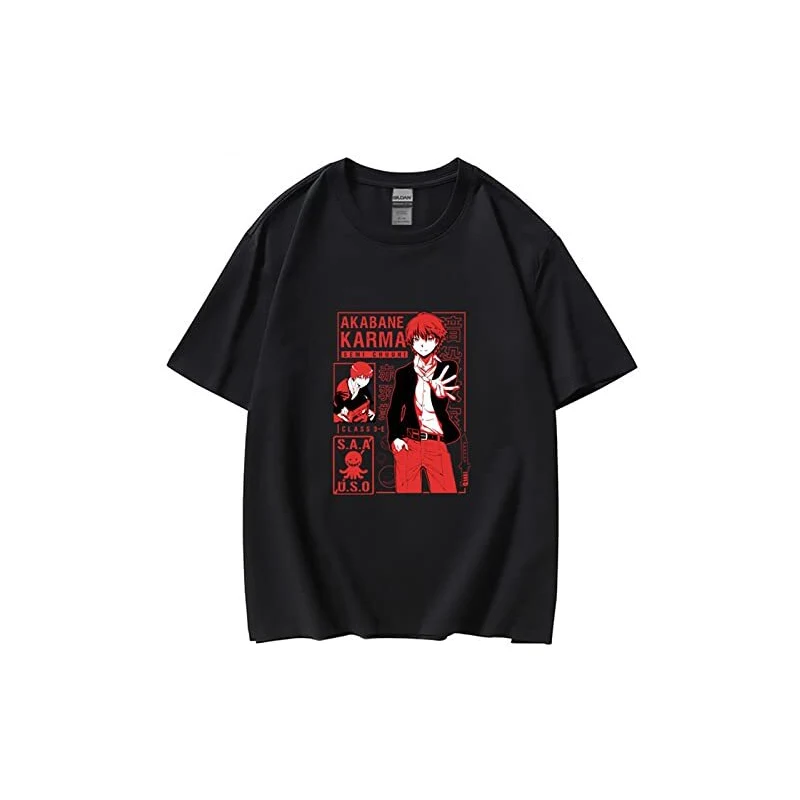 nicamaikoo Japan Cartoon Assassination Classroom Maglietta O-Collo ...
