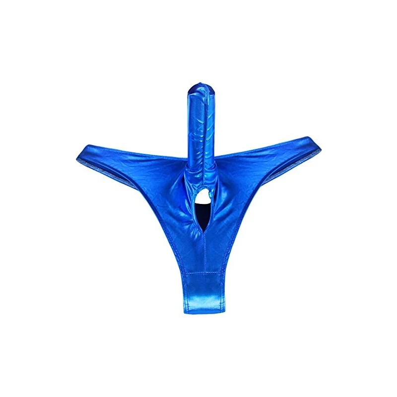 Freebily Tanga Uomo Elefante Bulge Pouch Latex Lingerie in Pelle Erotic ...