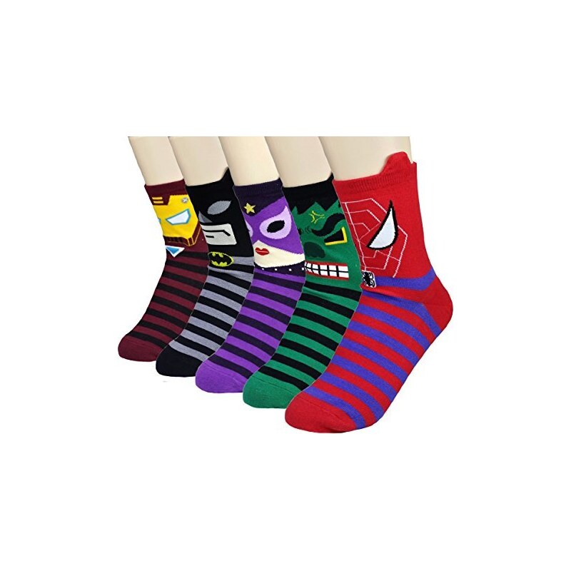 JJMax Donna Superheroes e Villains Cute Cartoon Hero calze regolati ...