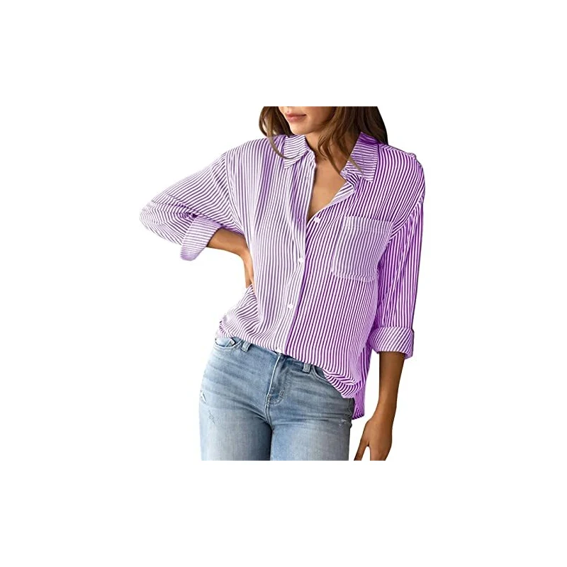 Lapirek Camicetta da donna, elegante, vintage, a righe, business ...