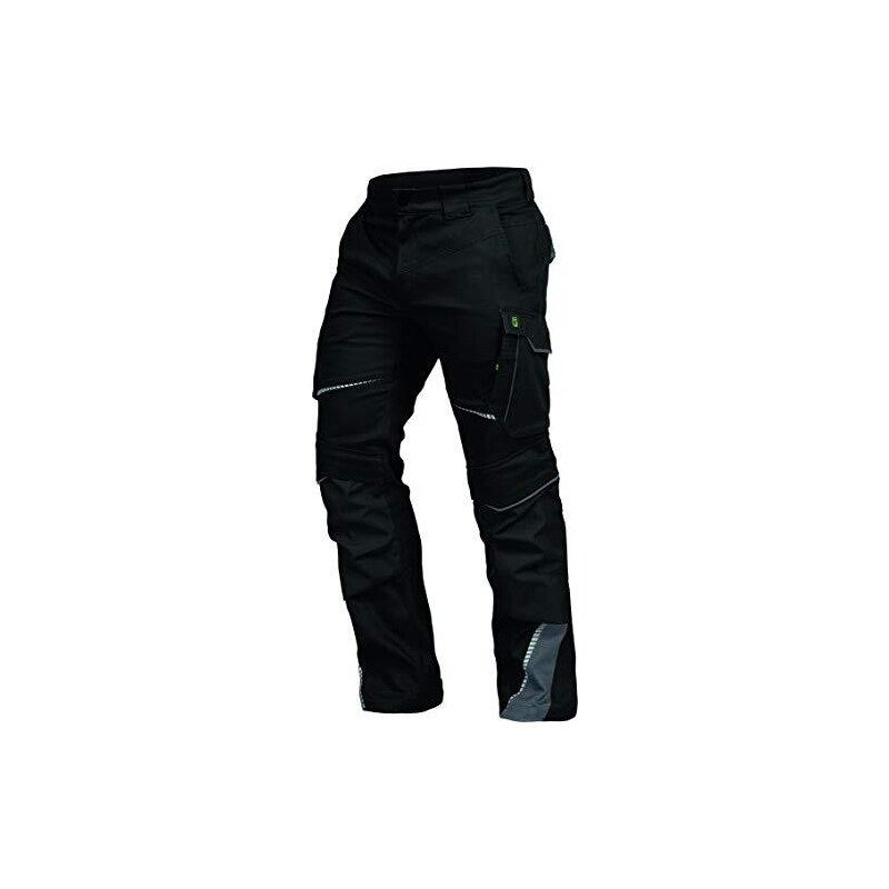 Leib Wächter Flex-Line - Pantaloni da lavoro con spandex nero/grigio 60 ...