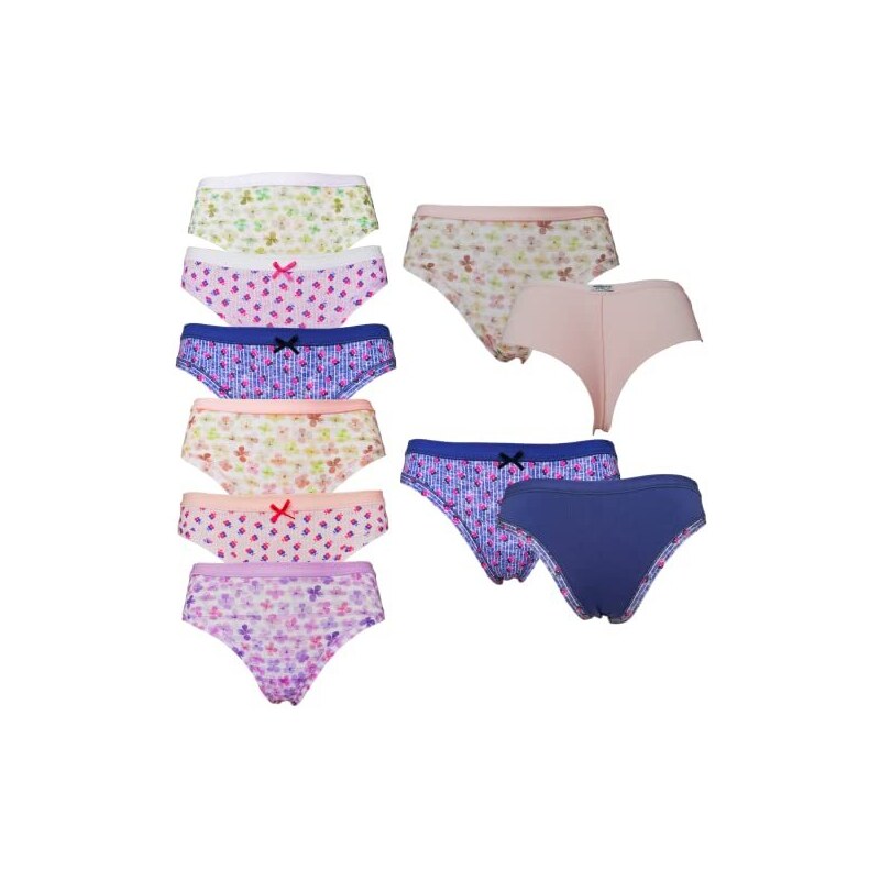 EMY (6pz) Slip - Brasiliano - Perizoma - Mutande Ragazza in Morbido ...