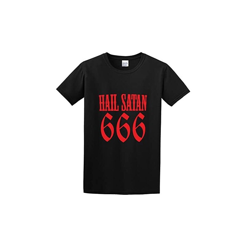 passive Men's Hail Satan 666 Inverted Cross Baphomet Pentagram Satanic ...
