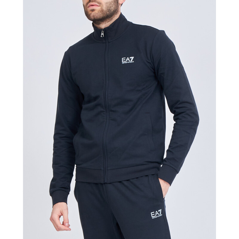 EMPORIO ARMANI EA7 Tuta Core Identity in cotone con logo - Stileo.it