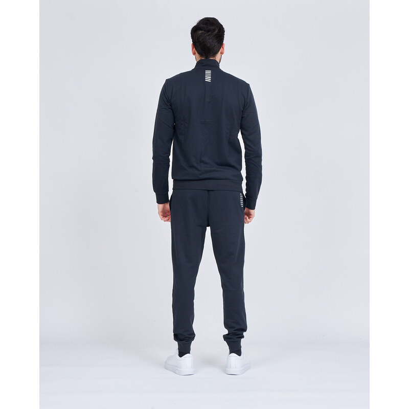 EMPORIO ARMANI EA7 Tuta Core Identity in cotone con logo - Stileo.it