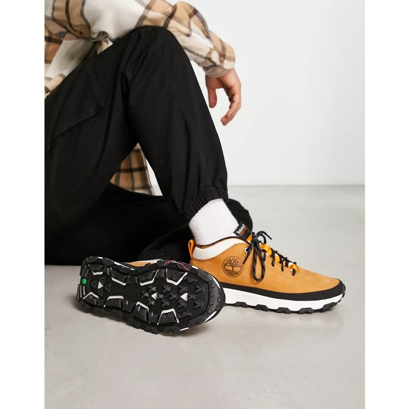 Timberland - Winsor Trail - Sneakers basse in pelle nabuk color grano ...