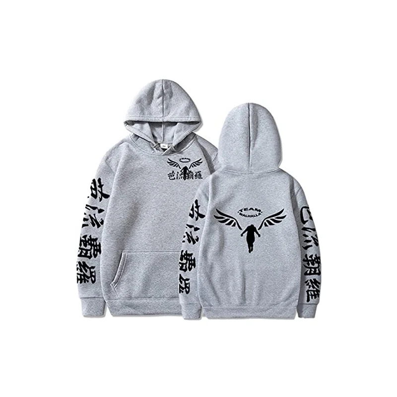 FLYCHEN Uomo Felpa con Cappuccio Tokyo Revengers con Colori Caramelle ...