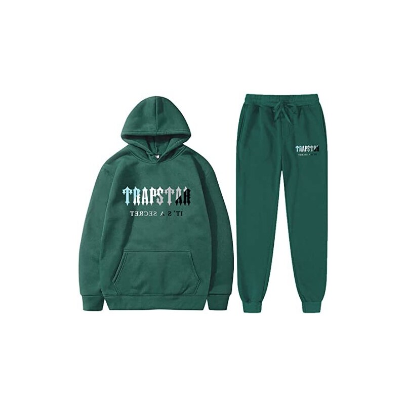 NIUHE Tuta Trapstar London Shooters per Uomo 2 Pezzi Tuta Sportiva ...