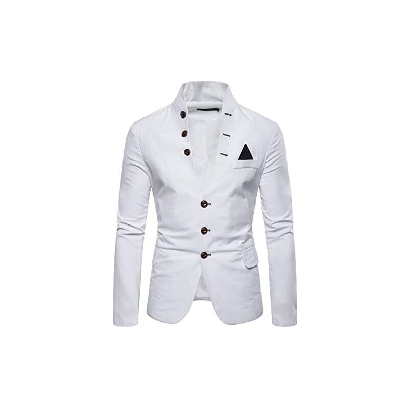 Generico Blazer da Uomo Slim Fit con Un Bottone Suit Jacket Formale ...