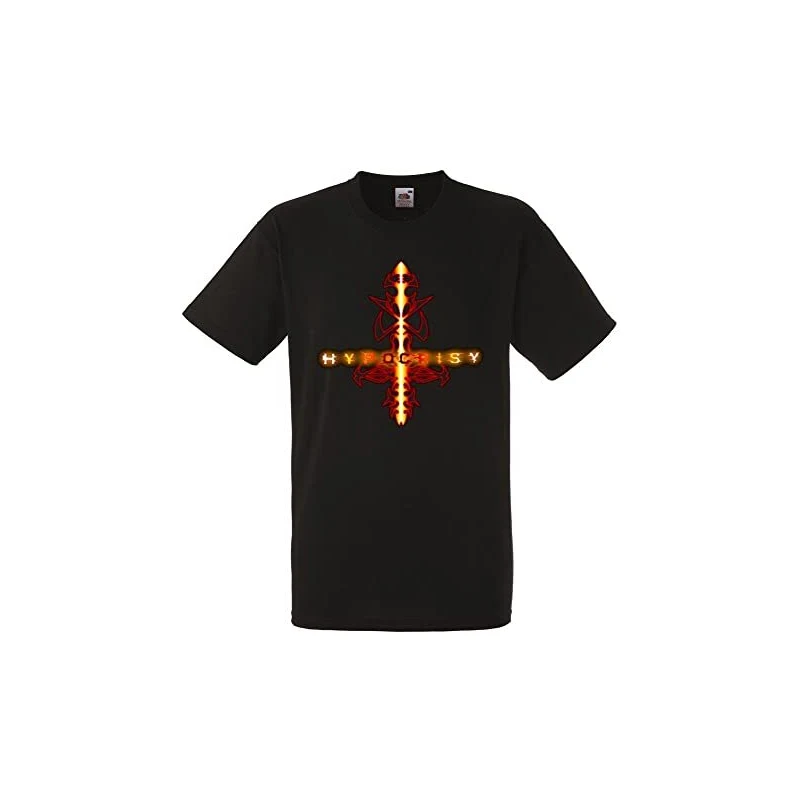 steeds Hypocrisy Logo Black Mens Tshirt Men Rock Band Tee Shirt Black S ...