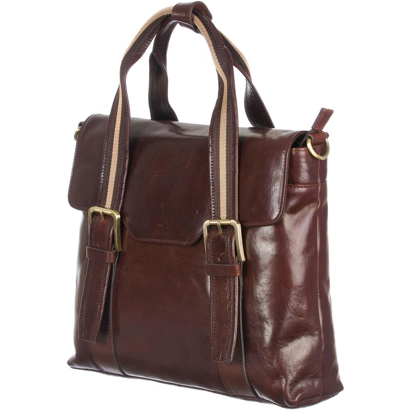 Cartella ufficio / lavoro da uomo in vera pelle CHIAROSCURO mod. BRUNO ...