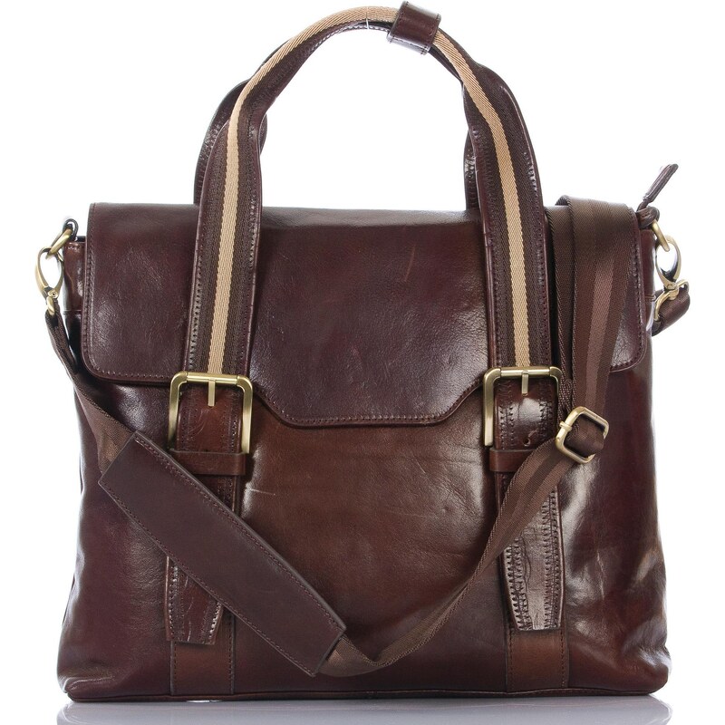 Cartella ufficio / lavoro da uomo in vera pelle CHIAROSCURO mod. BRUNO ...