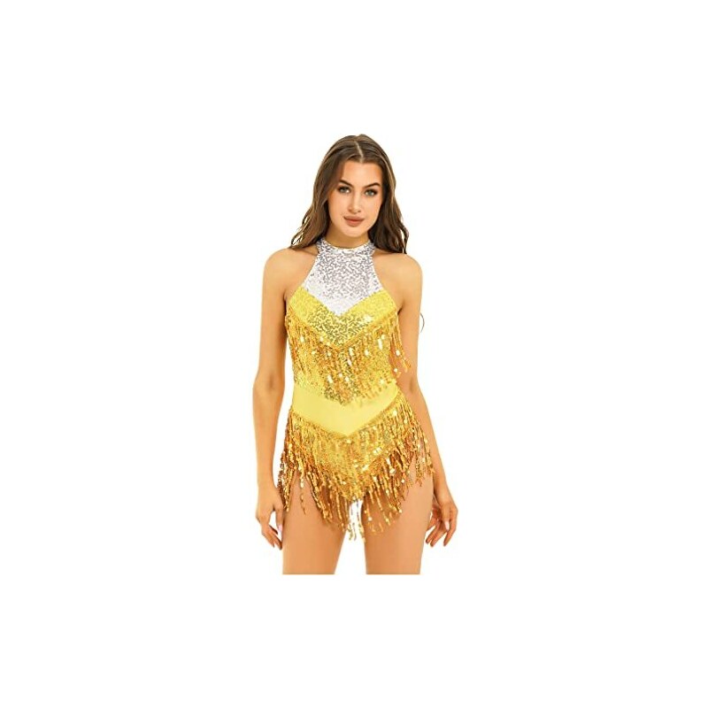 MSemis Abito da Ballo Latino Americano Ballo da Sala Donna Body da ...