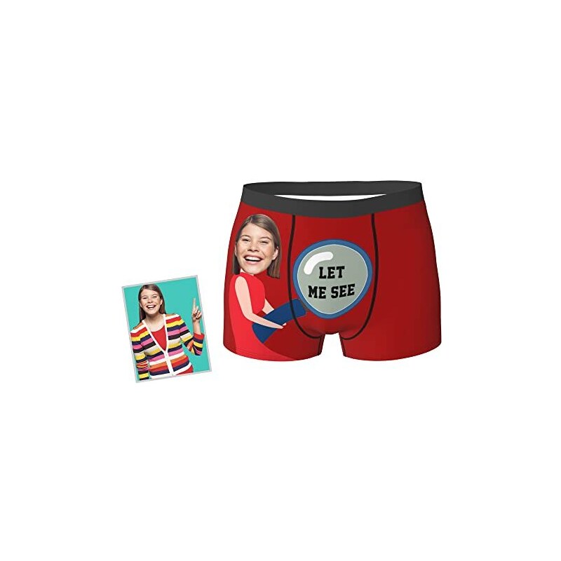 Jacklin F Mutande Uomo Personalizzate con Foto Slip Boxer Intimo ...