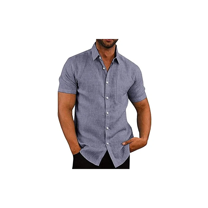 Coofandy Camicie a Maniche Corte da Uomo Abbottonate Camicia Estiva da ...