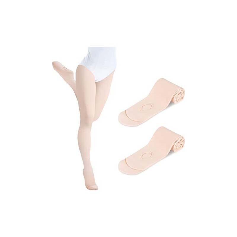 SAVITA 2 Paia Collant da Danza Classica con Piede, Leggings Danza ...