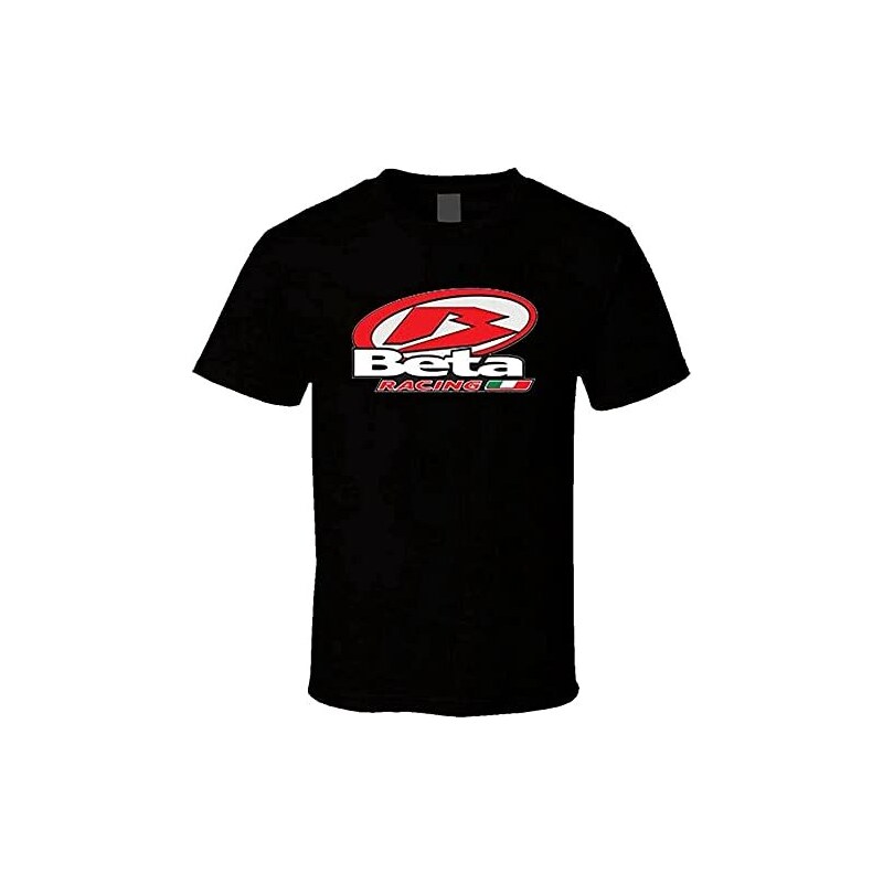 Surging Beta Racing Motorcycle Sport Logo Shirt Black White Tshirt Men ...