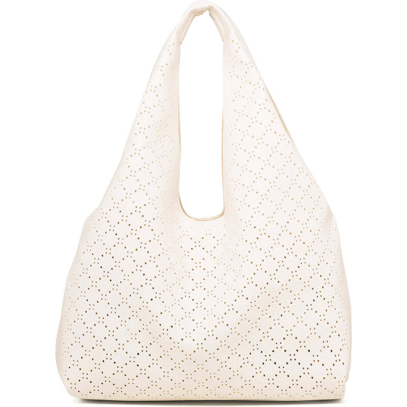 Borsa a spalla traforata bianca da donna Swish Jeans Aurea - Stileo.it