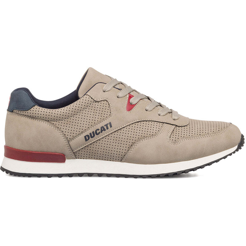Sneakers beige da uomo con dettagli traforati Ducati - Stileo.it