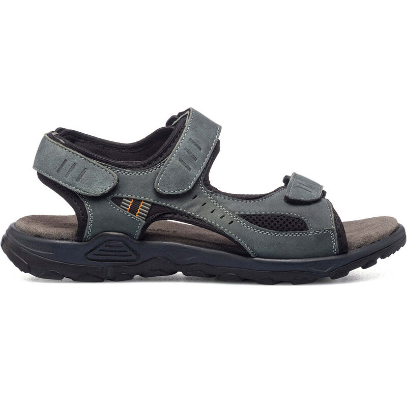 Sandali blu navy in pelle da uomo Riflessi Urbani - 44 - Stileo.it