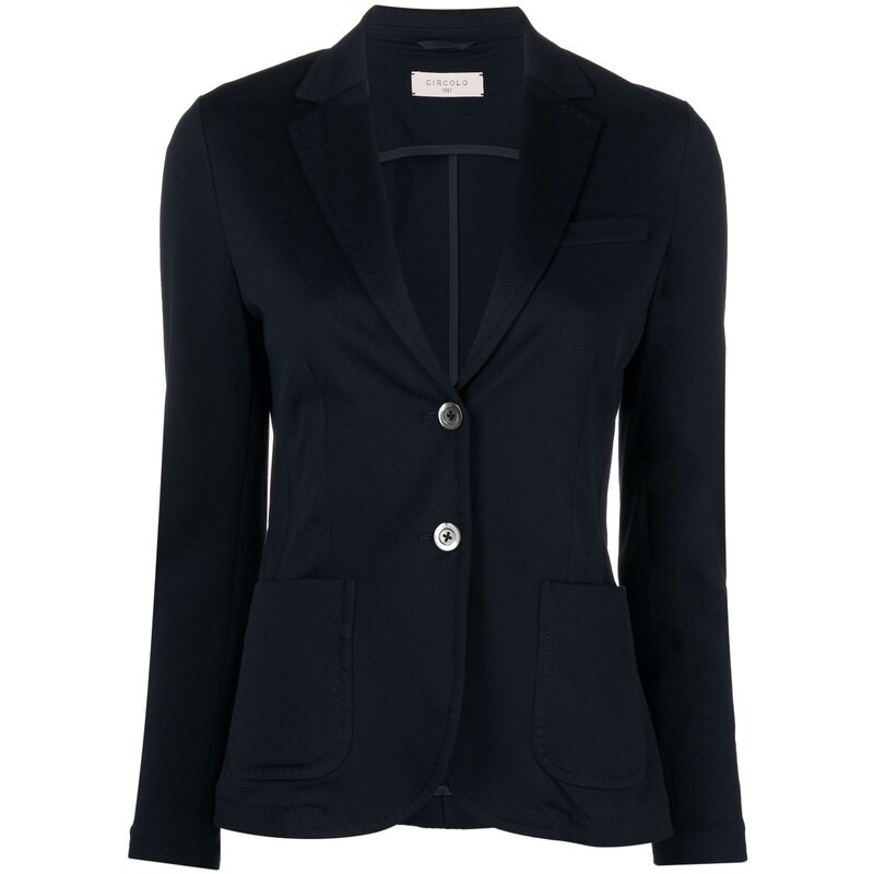 Circolo 1901 Blazer monopetto con revers a lancia - Blu - Stileo.it