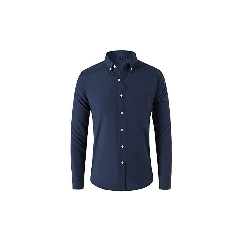 FYEGRE Camicia Uomo Elegante Manica Lunga Regular Fit Camicia ...