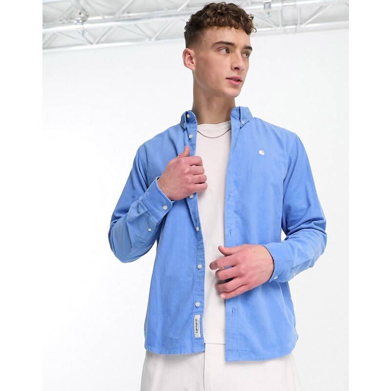 Carhartt WIP - Madison - Camicia in velluto a coste blu - Stileo.it