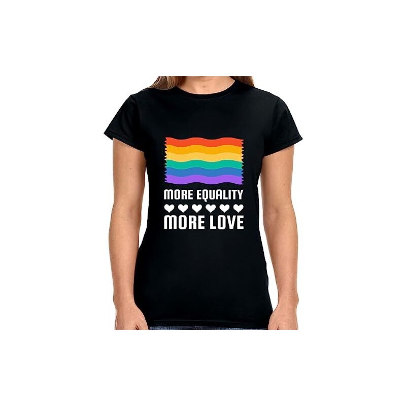 Fire Fit Designs LGBT Più Uguaglianza Più LoveT Camicie LGBTQ Gay ...