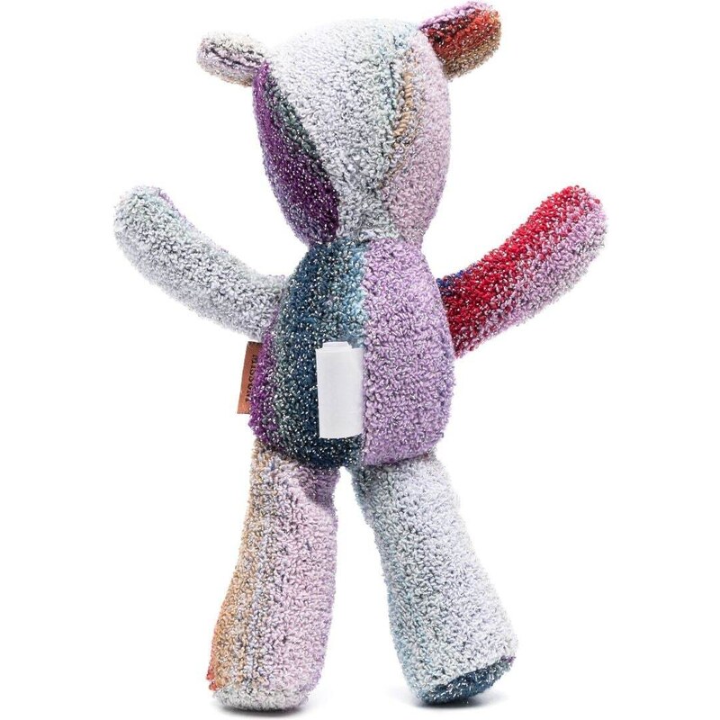 Missoni Home Peluche orsetto con design patchwork - Viola - Stileo.it
