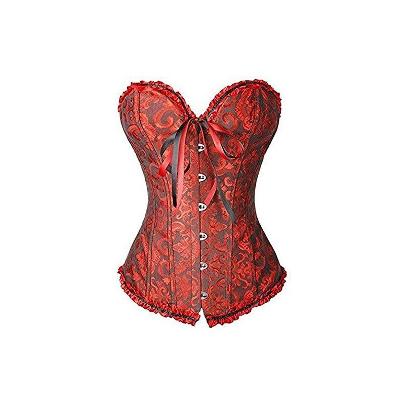 FeelinGirl Corsetto Donna Push Up Corpetto Allacciare Corsetti Overbust ...