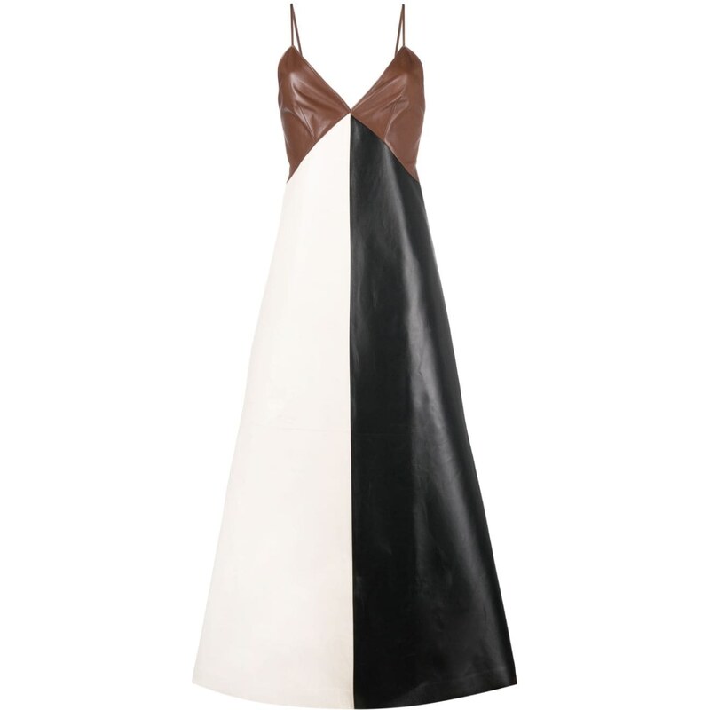 Chloé Abito midi con scollo a V - Bianco - Stileo.it