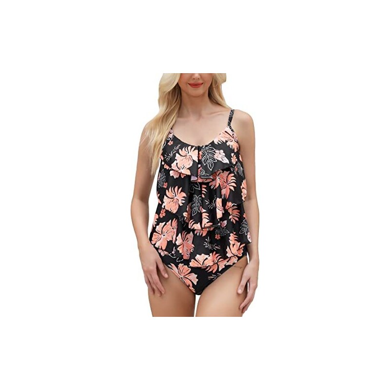 Wayleb Tankini Donna Mare Costume da Bagno Donna Costumi Piscina Donna Costume Donna Due Pezzi ...