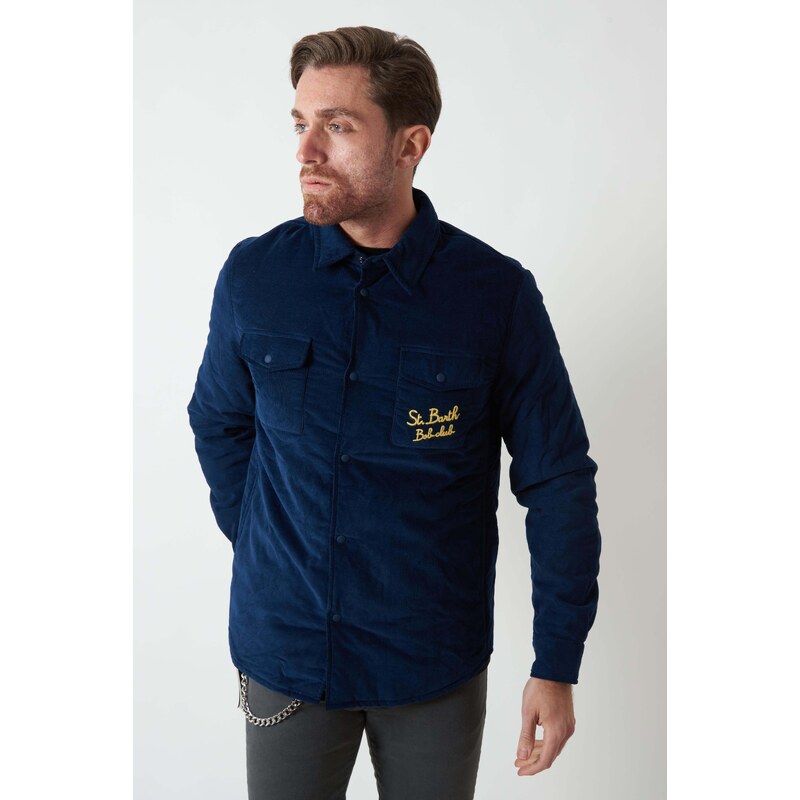 Camicia in Velluto MC2 Saint Barth : M - Stileo.it