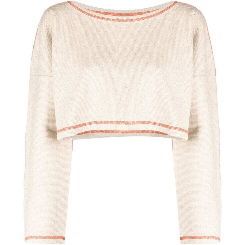 Baserange Maglione crop Nape - Toni neutri - Stileo.it
