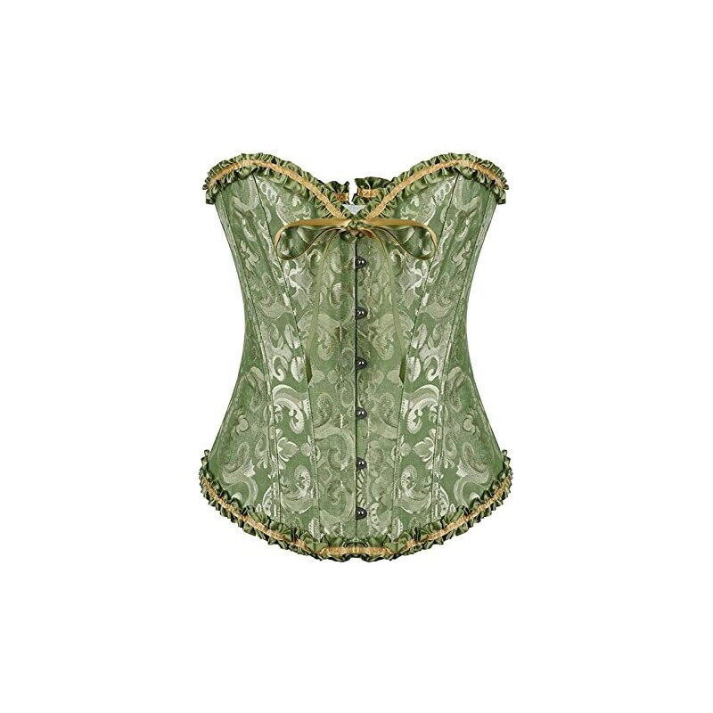 FeelinGirl Corsetto Donna Push Up Corpetto Allacciare Corsetti Overbust ...