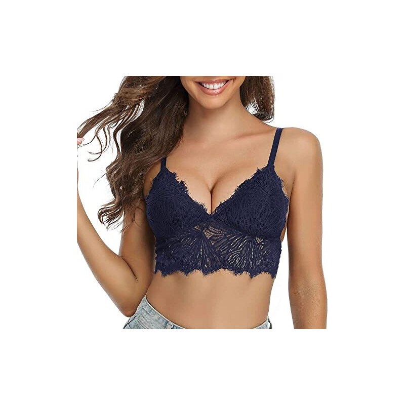 Shekini Elegante Reggiseni Da Donna In Pizzo Bralette Con Imbottito