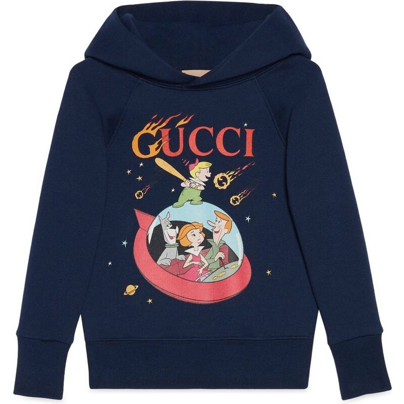 Gucci Kids Felpa Jetsons con stampa - Blu - Stileo.it