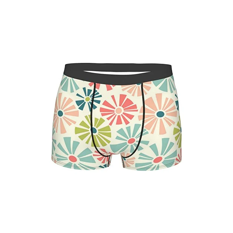 351 Mutande Uomo Primavera retrò di Margherite in Stile Ritaglio Boxer ...