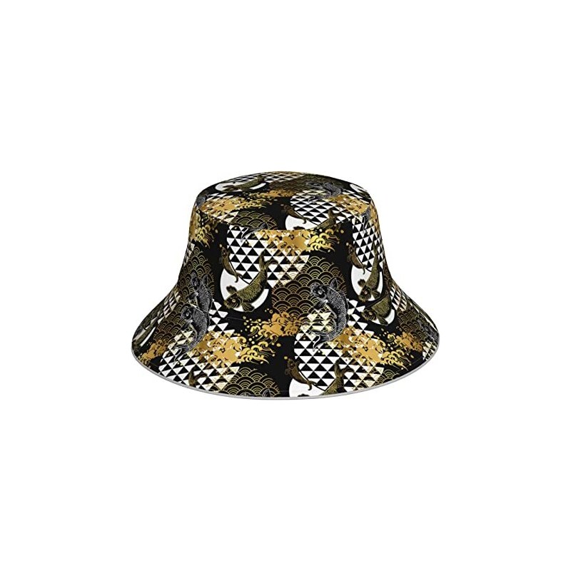 874 Cappello Pescator Koi Fish Wave Cerchi d'Acqua Cappello da Sole ...