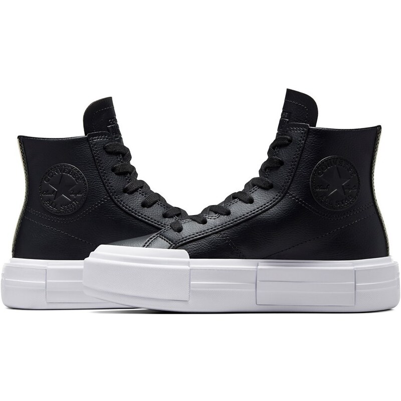 Converse - Chuck Taylor All Star Cruise Hi - Sneakers in pelle nera con ...